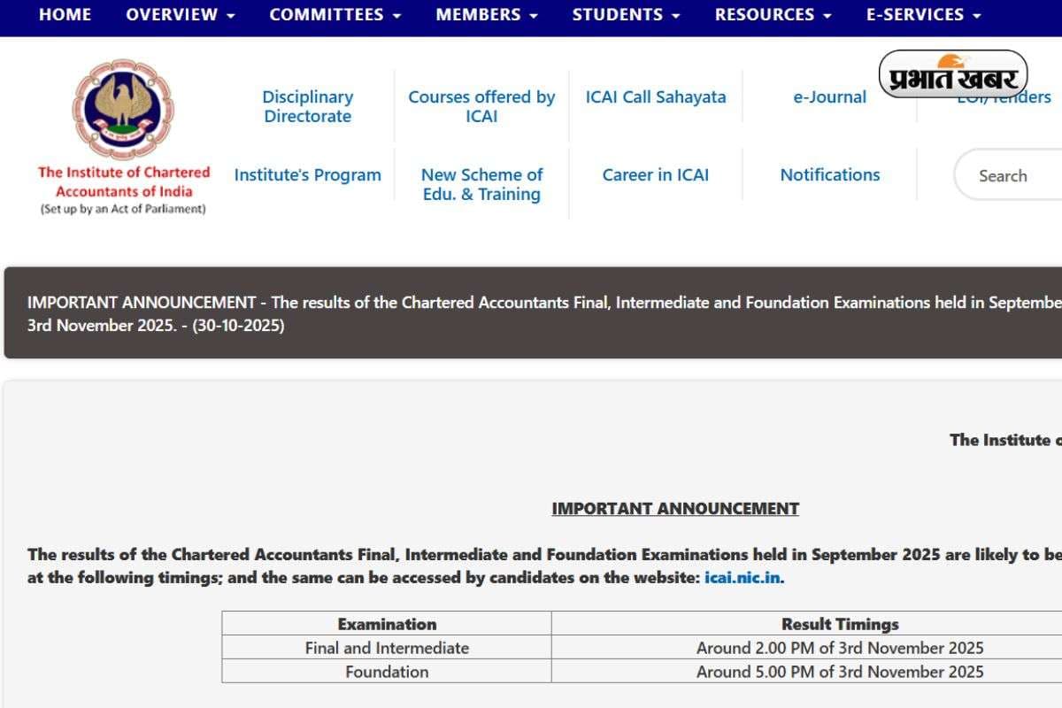ICAI CA Final Result: आज जारी होगा रिजल्ट, ऐसे करें चेक