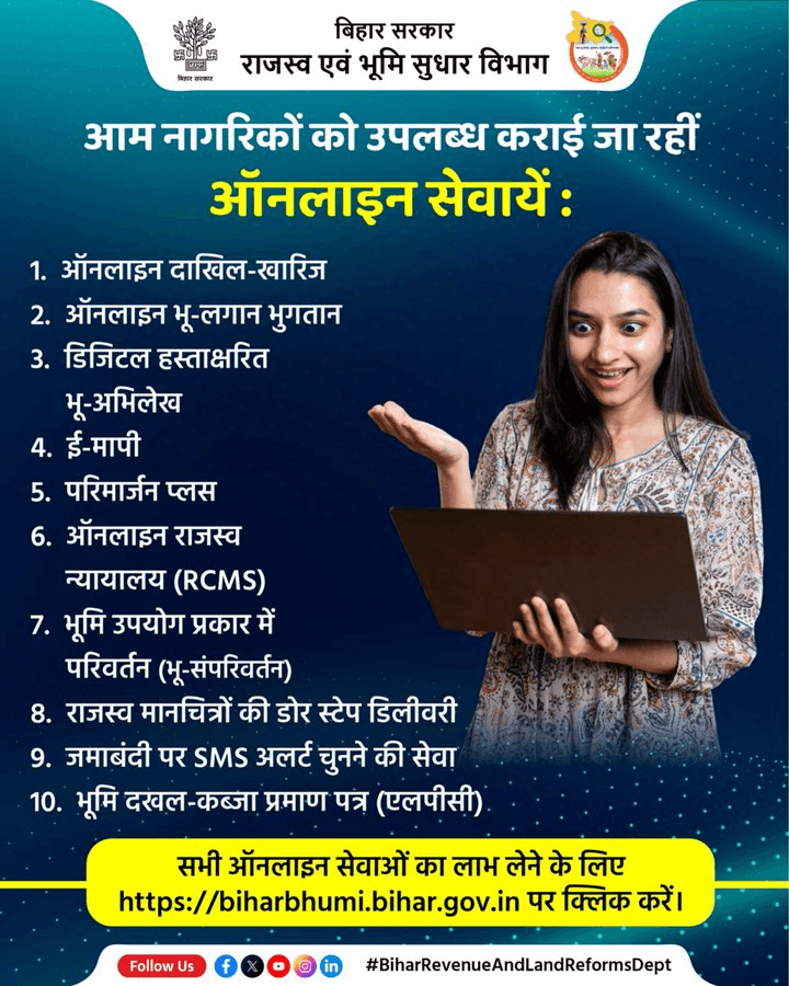 Bihar Bhumi: दाखिल-खारिज से लगान तक, सब कुछ पूरी तरह हुआ ऑनलाइन, देखिए ...