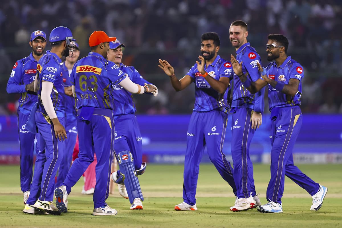 MI ने RR पर दर्ज की 100 रनों से सबसे बड़ी जीत, स्टैंडिंग में टॉप पर ...