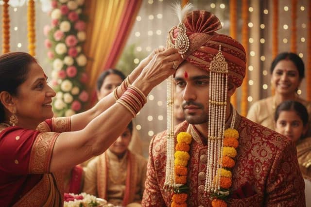 Hindu Marriage Rituals: शादियों में दूल्हे के सिर पर क्यों बांधा जाता ...