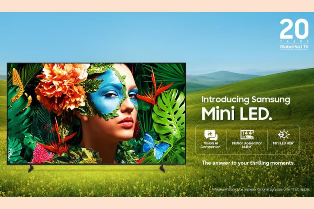 100 इंच तक स्क्रीन साइज वाली AI-पावर्ड Mini LED TV सीरीज लायी Samsung ...