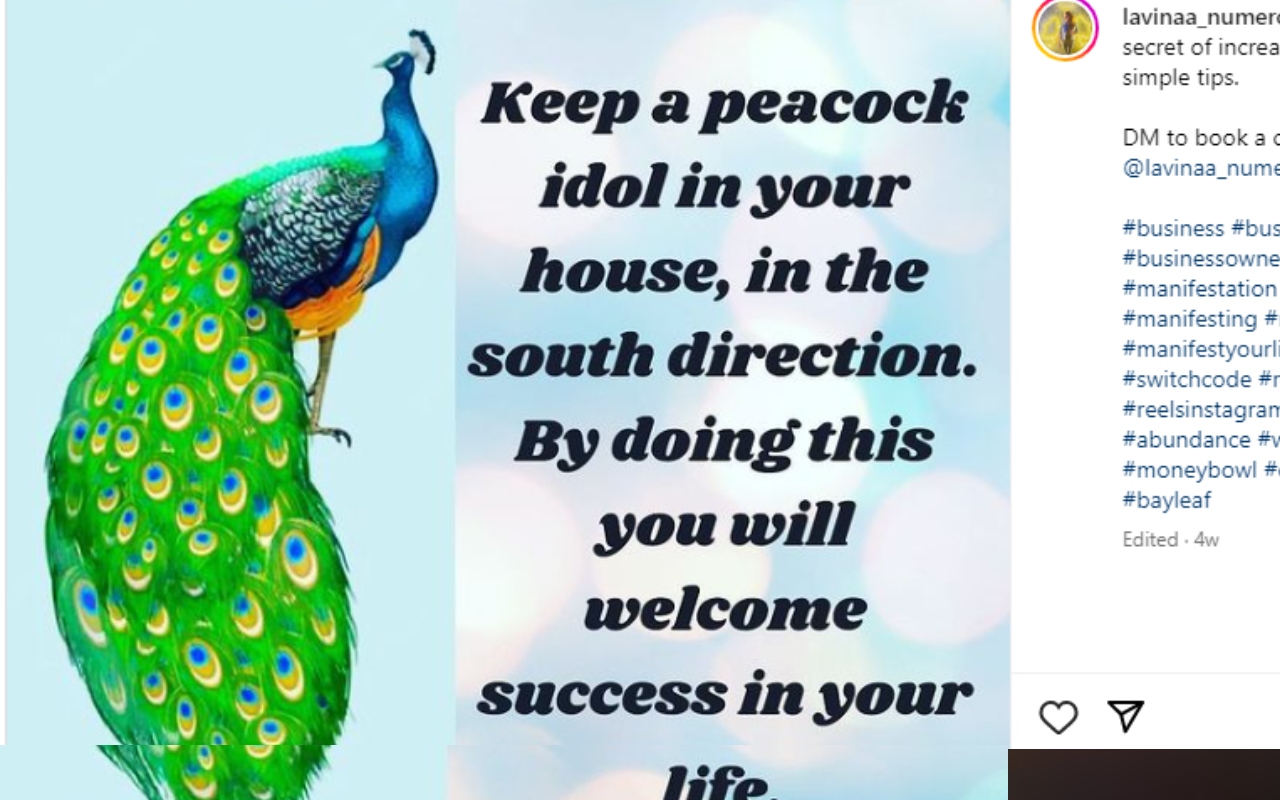 Good Luck Tips In Hindi Peacock Painting For Success money