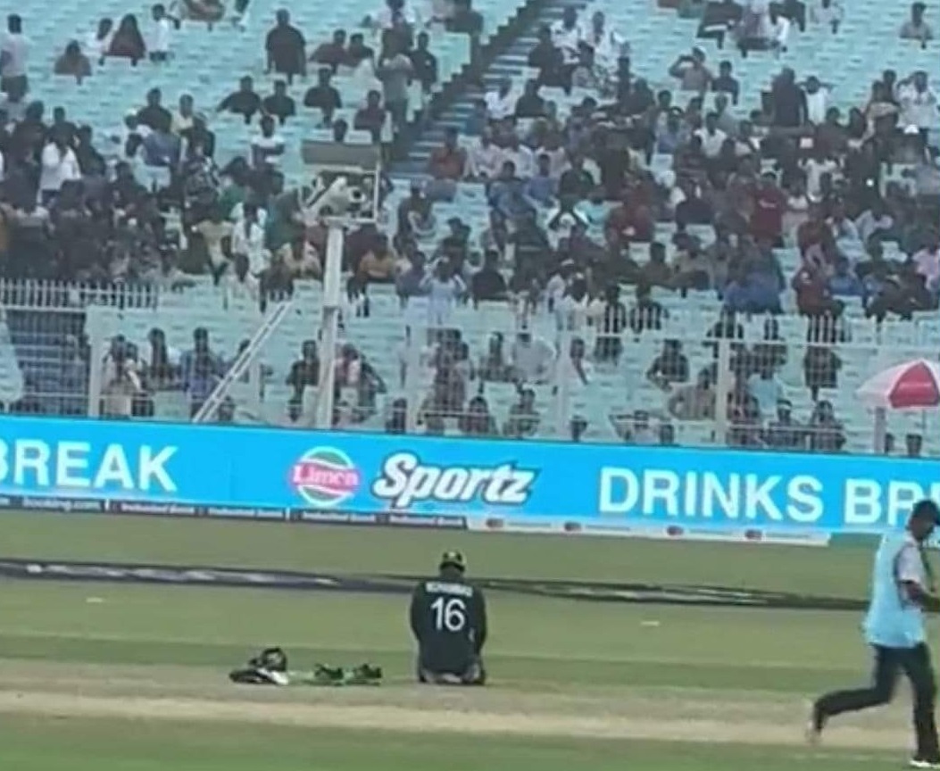 Mohammad Rizwan offering Namaz during live match