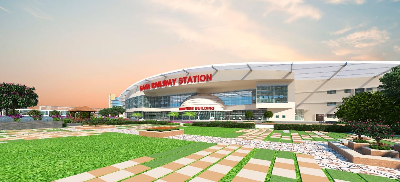 construction of new building started at gaya railway station