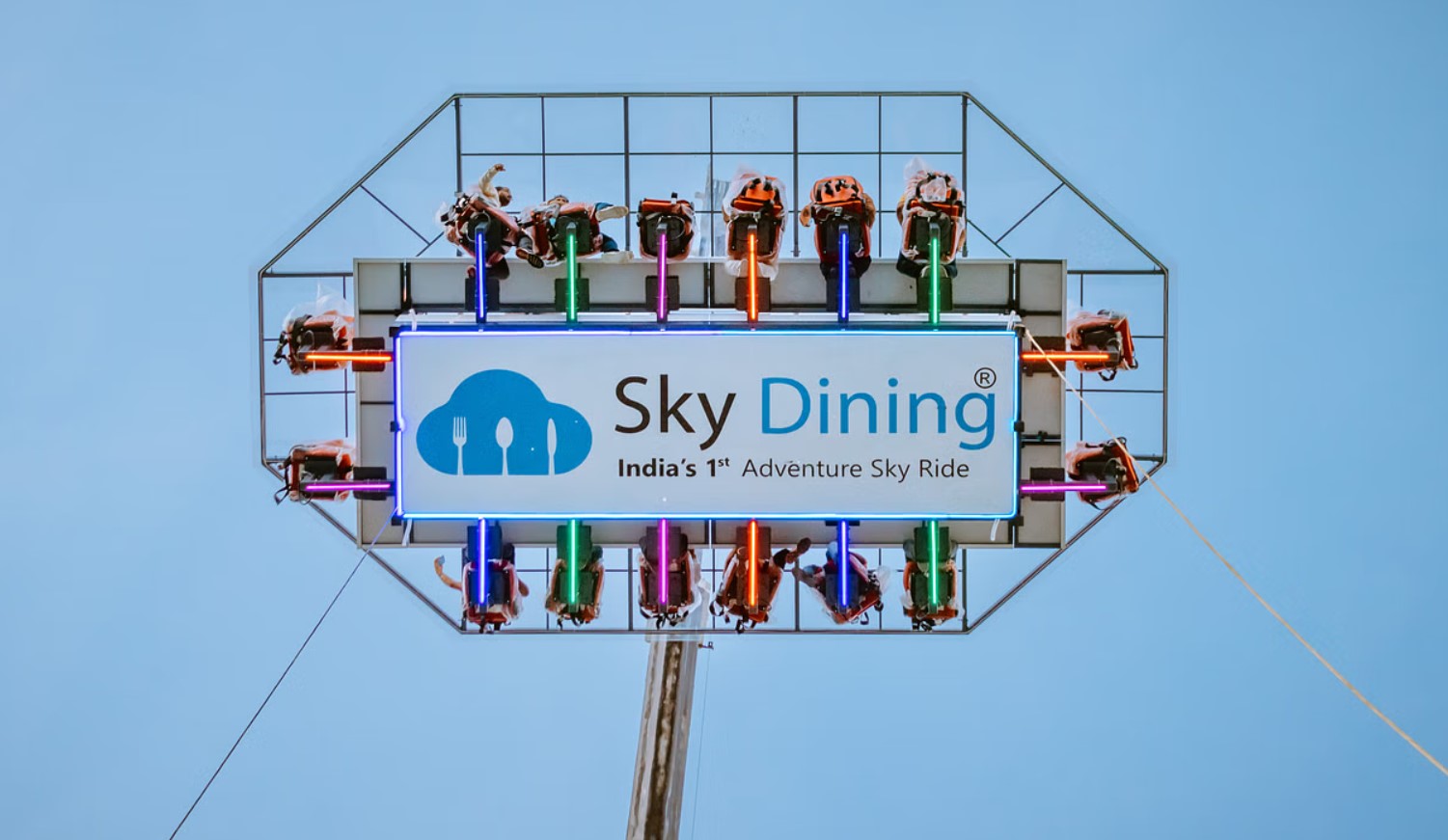 Lucknow first Sky Dining is having lunch and dinner in sky