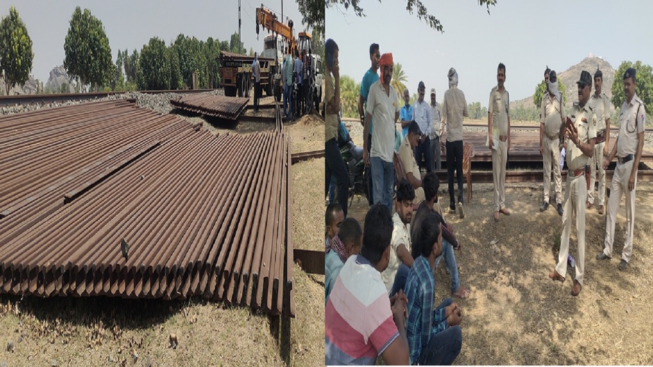 rail track theft in banka news as gang arrested news