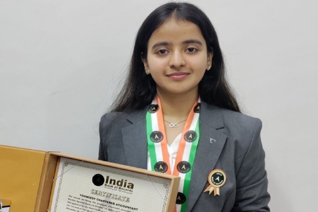 nandini agarwal become the worlds youngest female CA