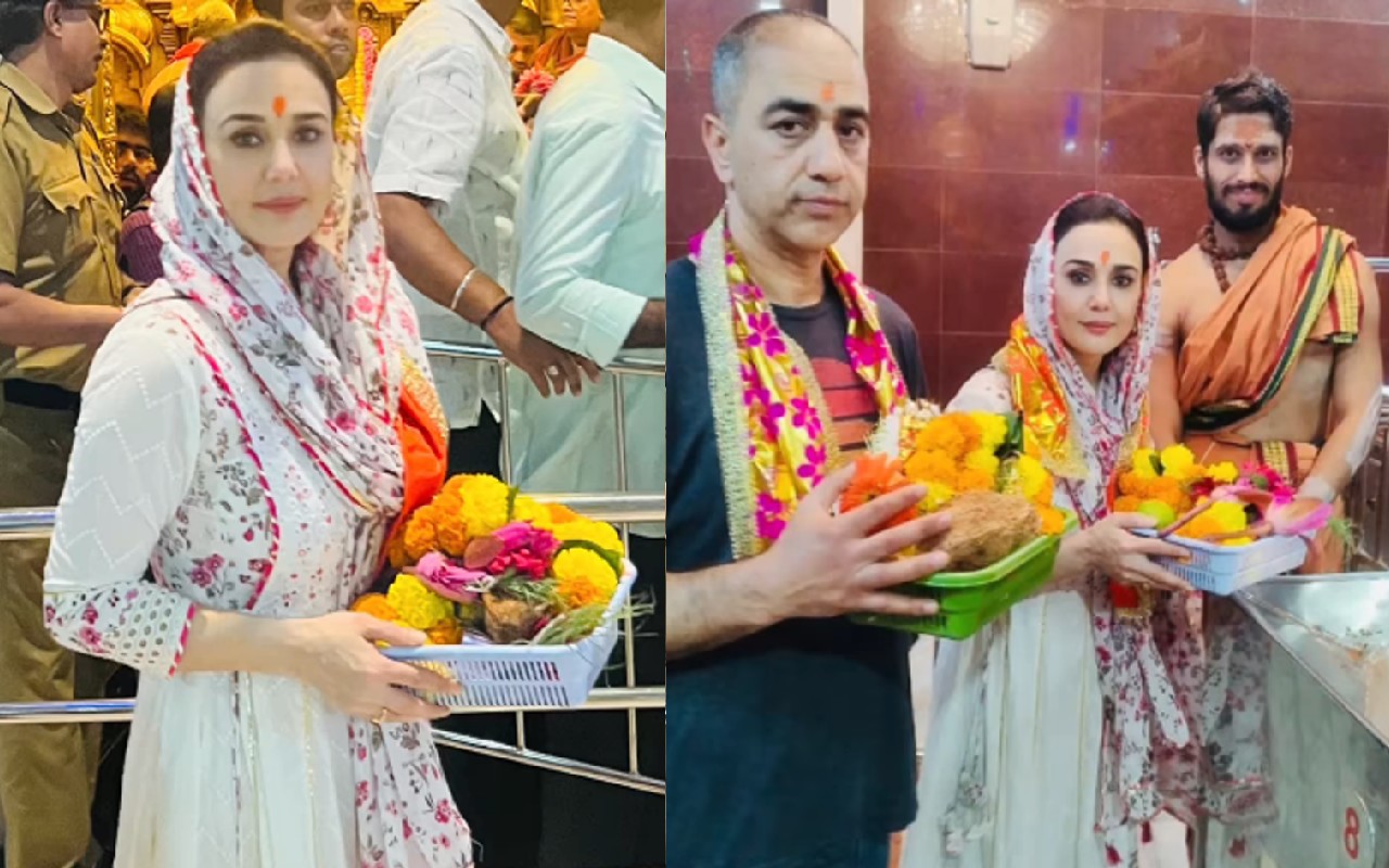 Preity Zinta: भारत आते ही सिद्धिविनायक मंदिर पहुंची प्रीति जिंटा ...