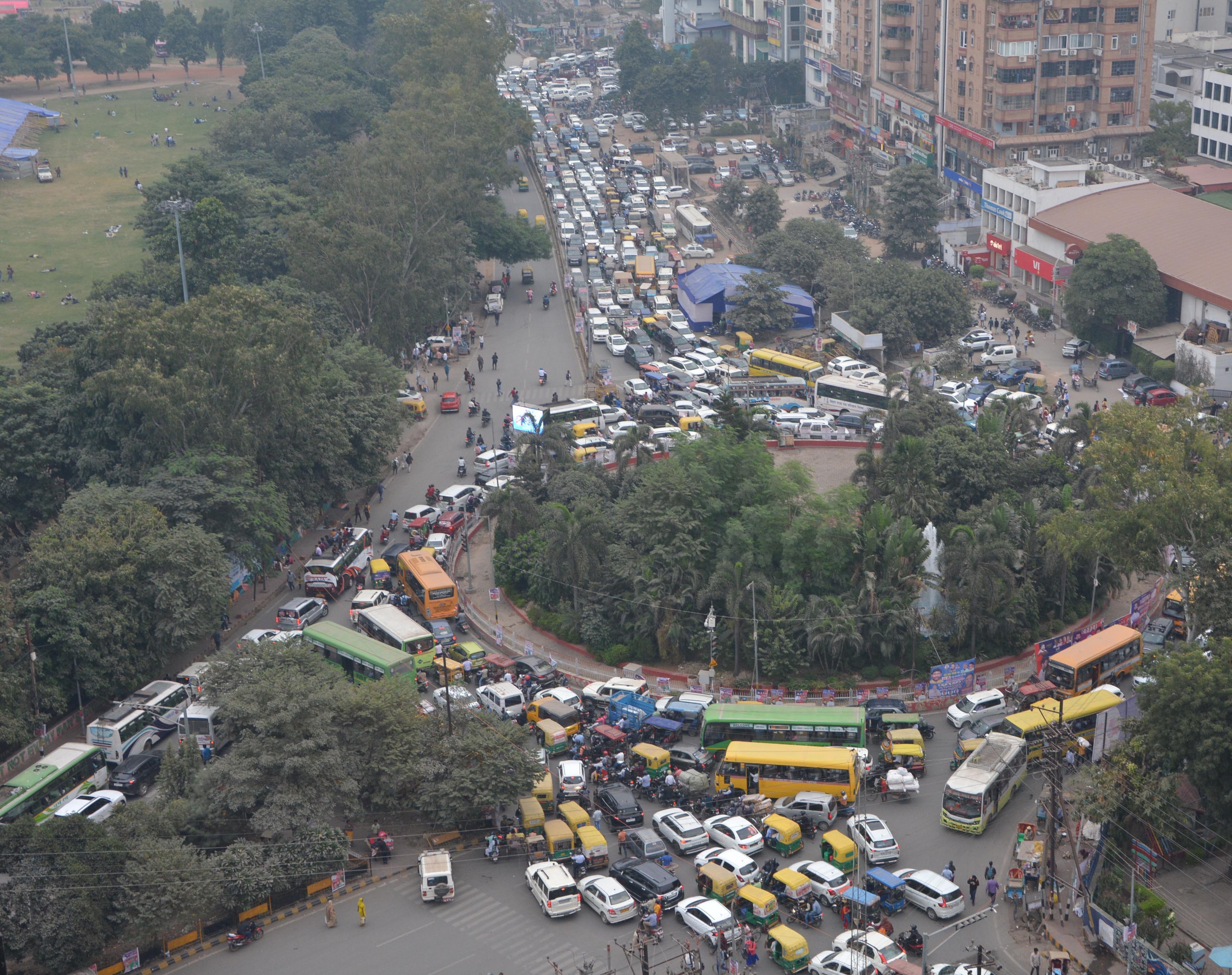 Special traffic arrangements in Patna