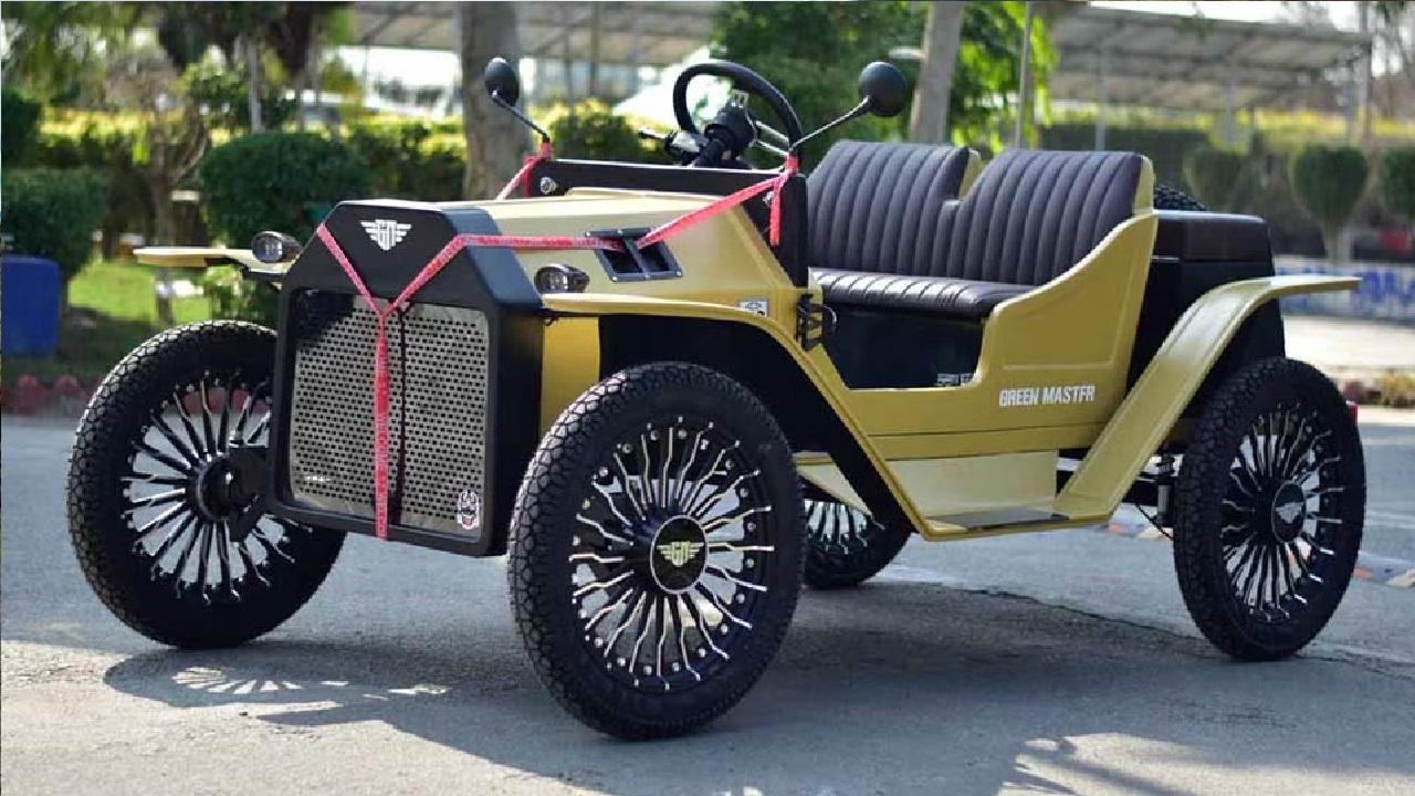 Green master built vintage electric car in india