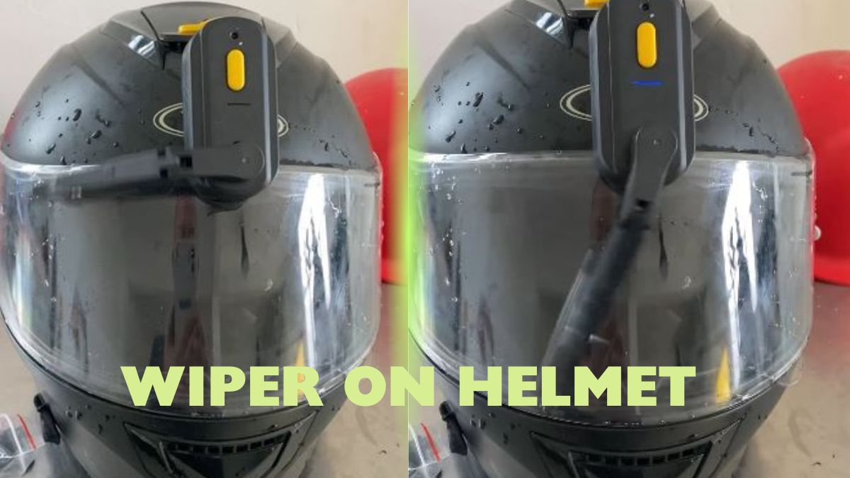 Wiper On Helmet: गजब का है ये हेलमेट!
