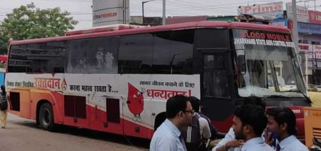 Wheels of blood donation bus have stopped