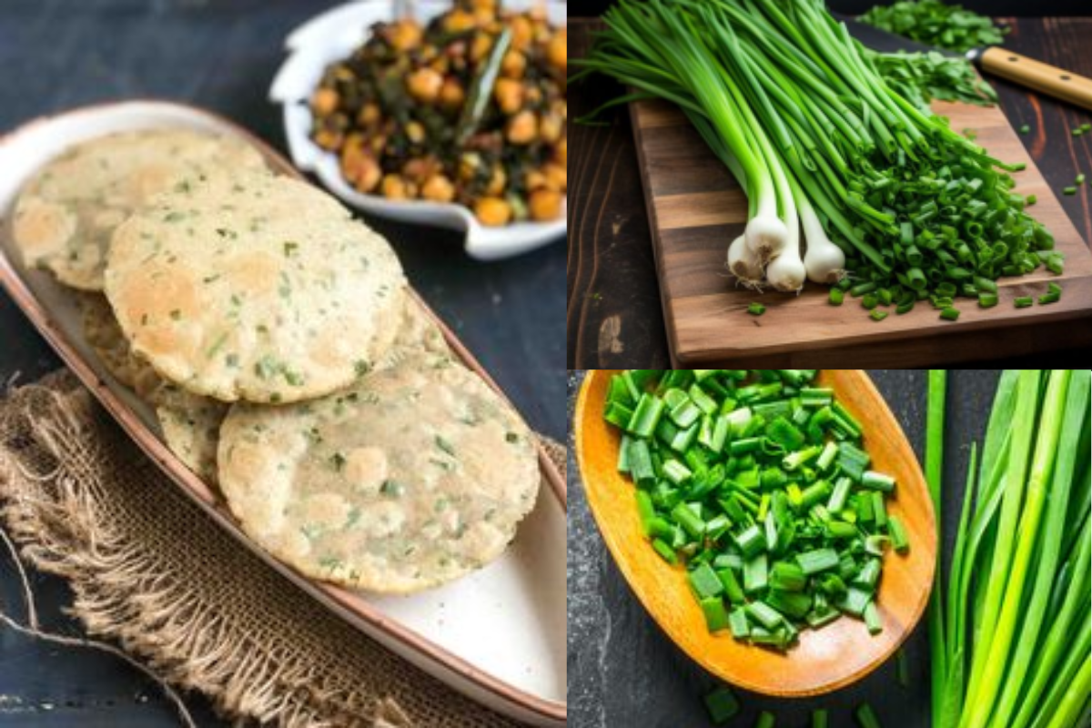 Spring Onion Puri Recipe: हरे प्याज की पुरी रेसिपी सर्दियों में घर पर ...