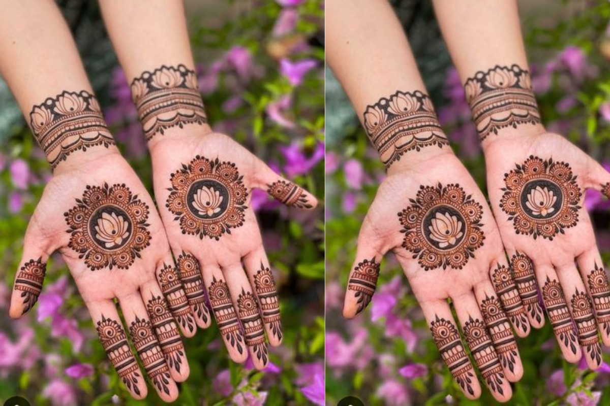Easy & Beautiful Mehndi Design For Bride: दुल्हन के हाथों की रौनक ...